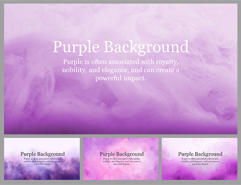 Purple-Themed Google Slides and PPT Presentation Templates