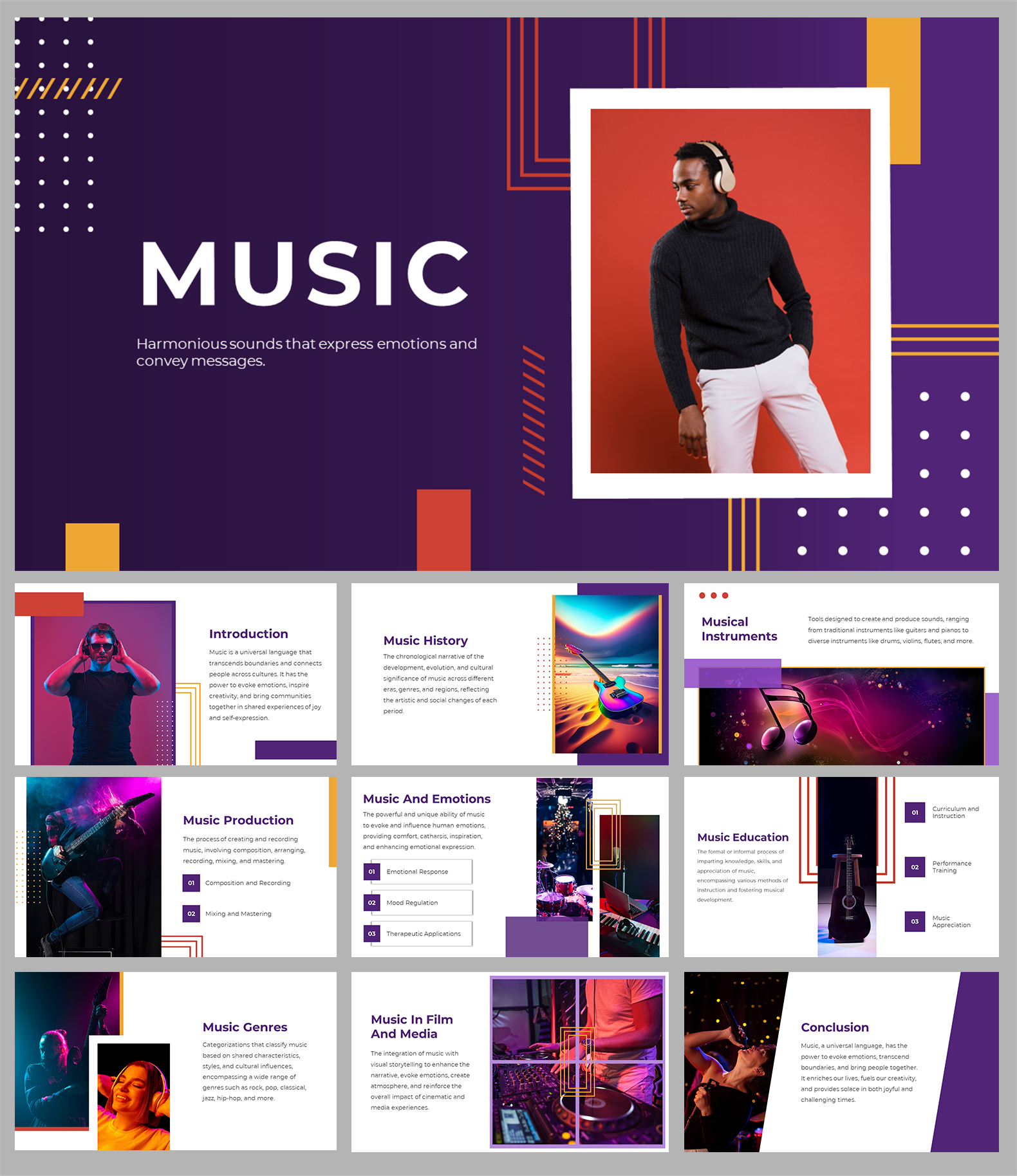 Music For PPT Presentation and Google Slides Templates