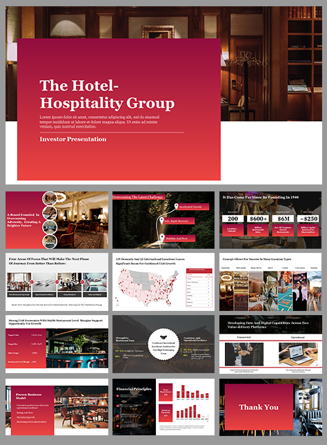 Hotel Hospitality Group Investor Pitch Google Slides PPT