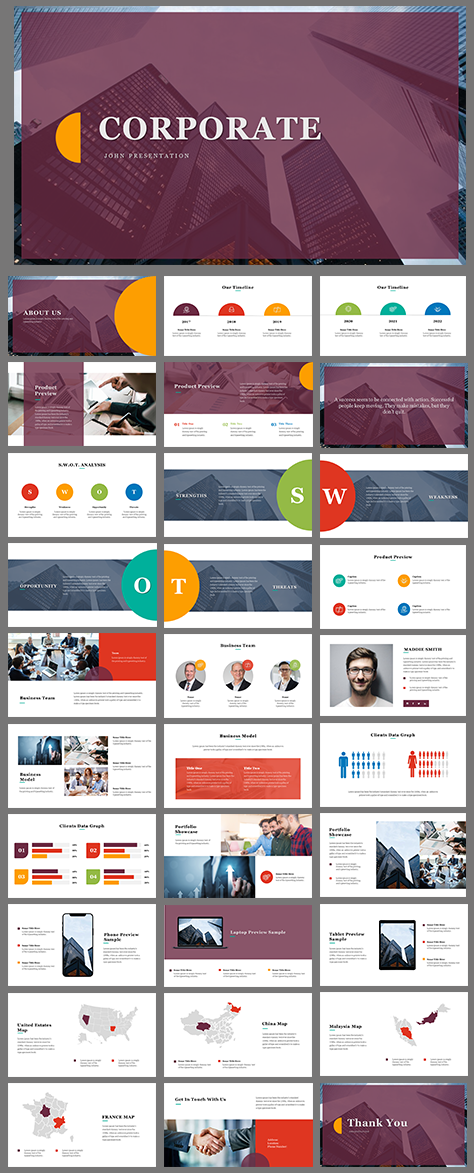 Download Now! Corporate Business PowerPoint Templates