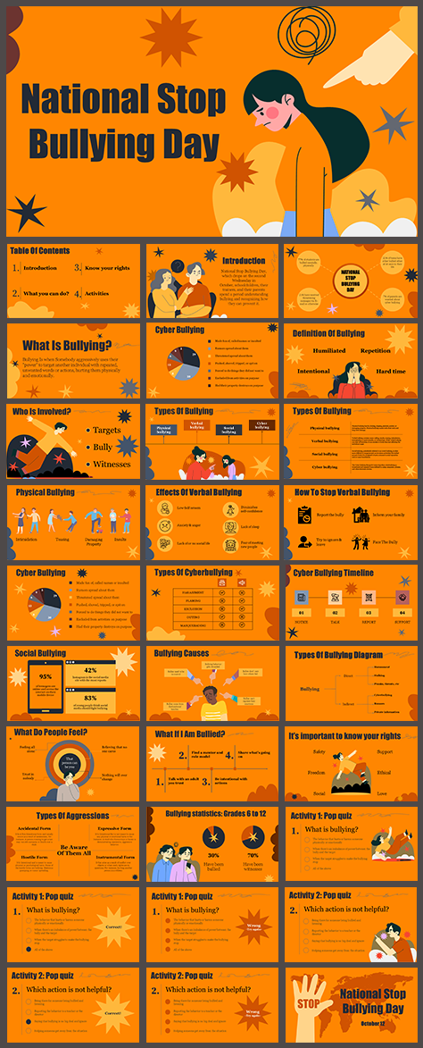 National Stop Bullying Day Google Slides And PPT Themes