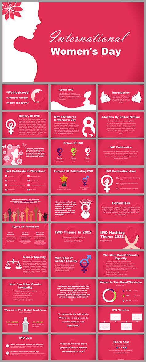 International Women's Day PPT and Google Slides Themes