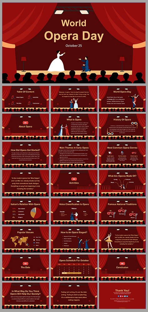World Opera Day PowerPoint and Google Slides Templates
