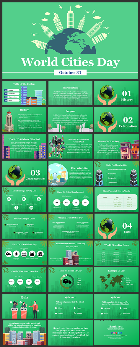 Get World Cities Day PPT And Google Slides Templates
