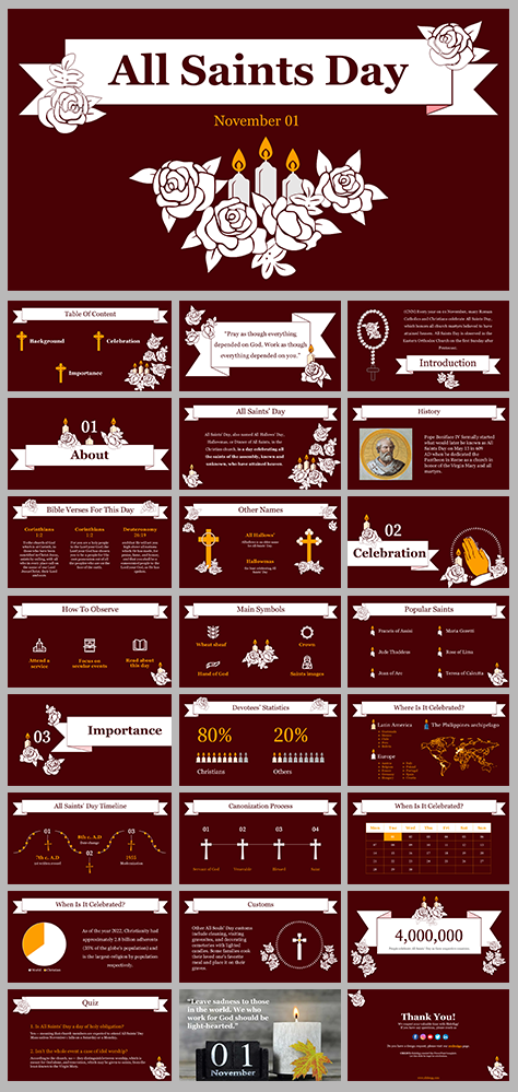 Subscribe Now! All Saints Day PowerPoint Presentation
