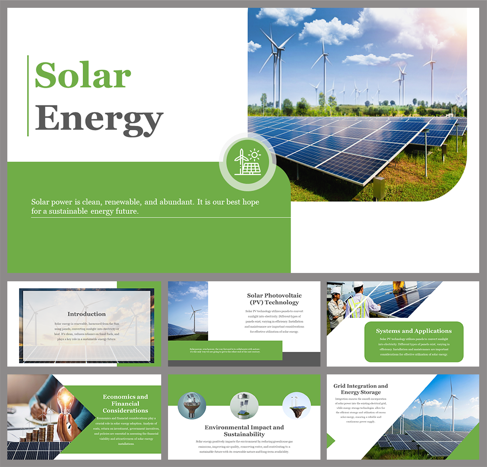 Explore Solar Energy PowerPoint and Google Slides Templates