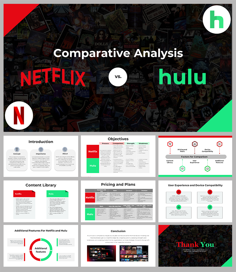 Comparative Analysis PowerPoint and Google Slides Templates