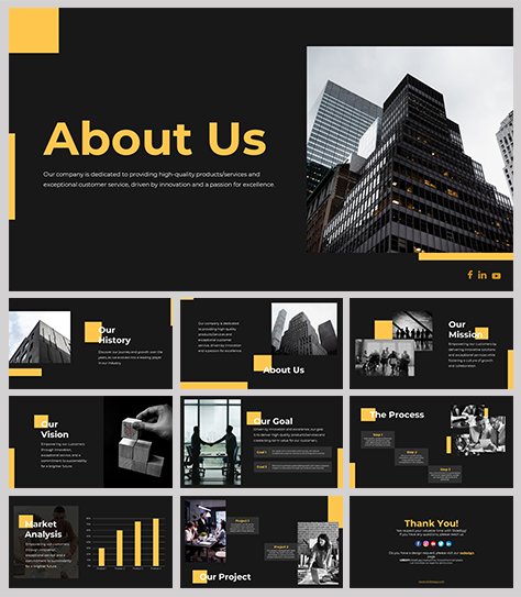 About Us PowerPoint Presentation And Google Slides Templates