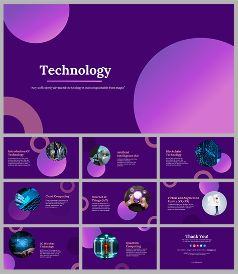 Technology PPT Presentation and Google Slides Themes