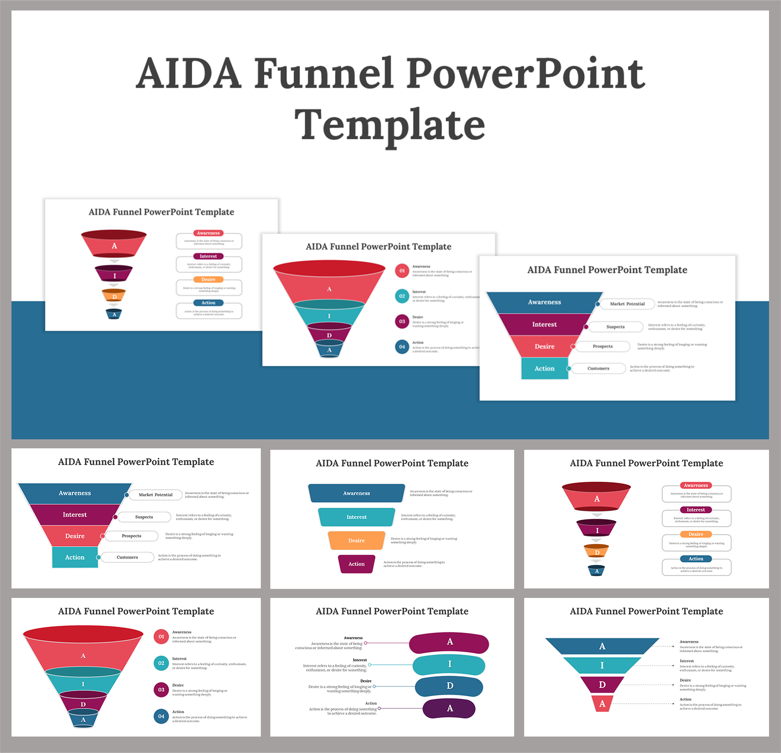 AIDA Funnel PPT Presentation And Google Slides Themes