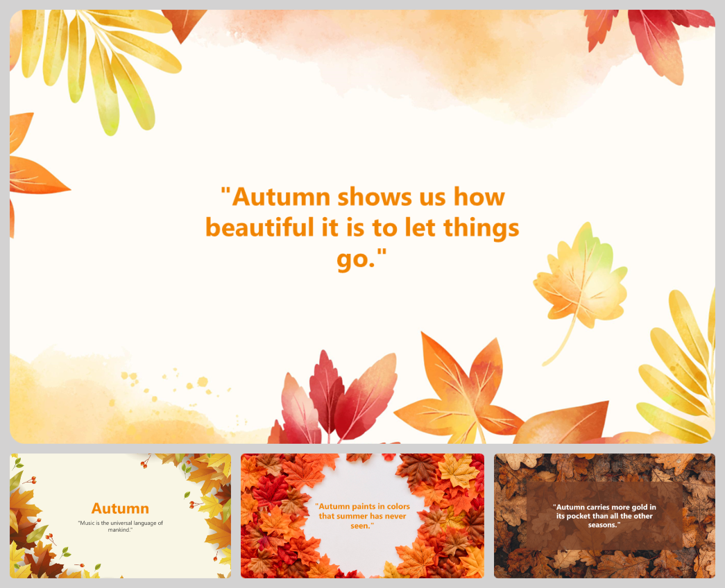Continuous Autumn Powerpoint Backgrounds Fall PowerPoint Backgrounds