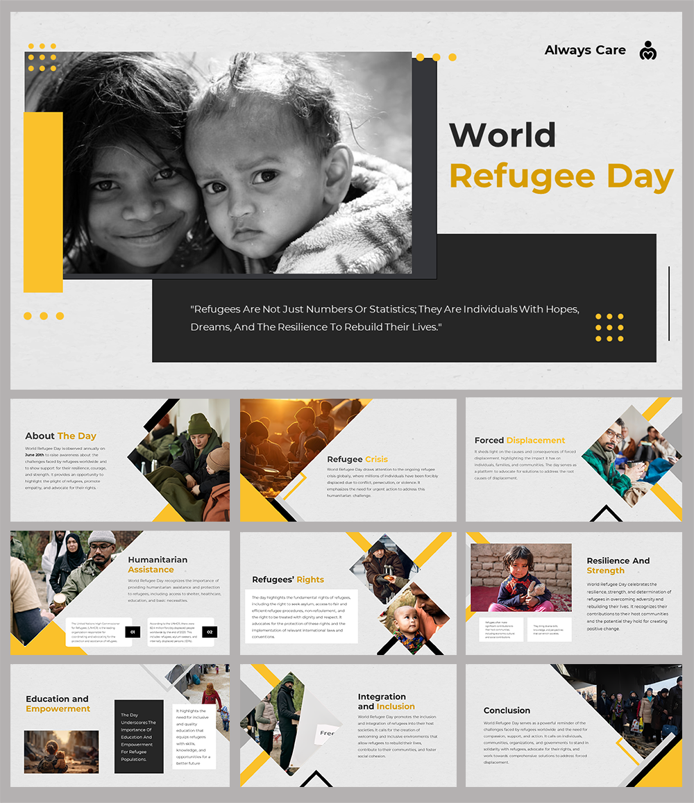 World Refugee Day PowerPoint Presentation And Google Slides