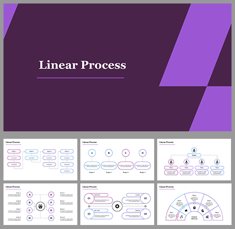 Shop Now! Linear Process PowerPoint Template Slide