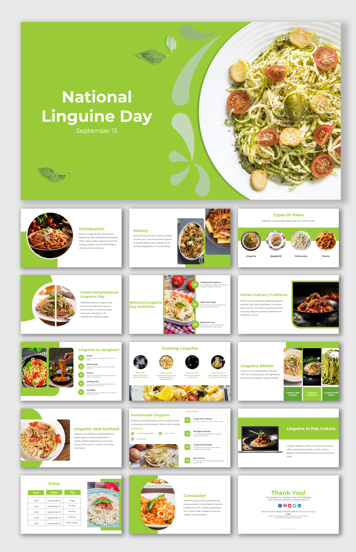 National Linguine Day PPT And Google Slides Templates