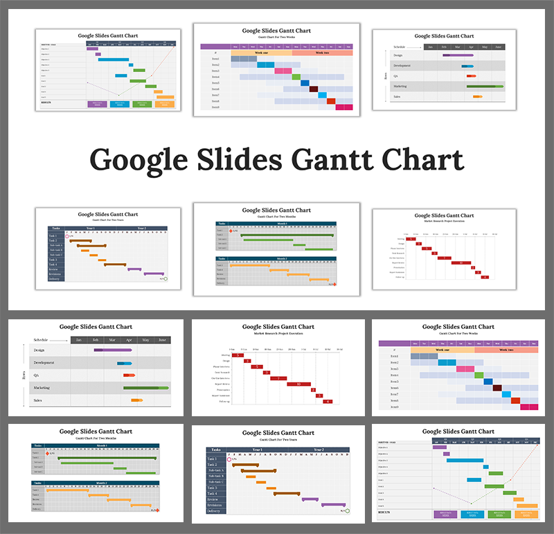 Gantt Chart Google Slides and Presentation Templates