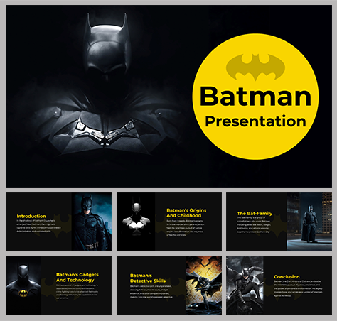 Batman Slides PPT and Google Presentation Template
