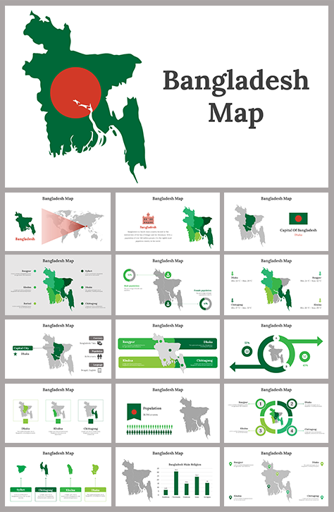 Bangladesh Map Presentation and Google Slides Themes