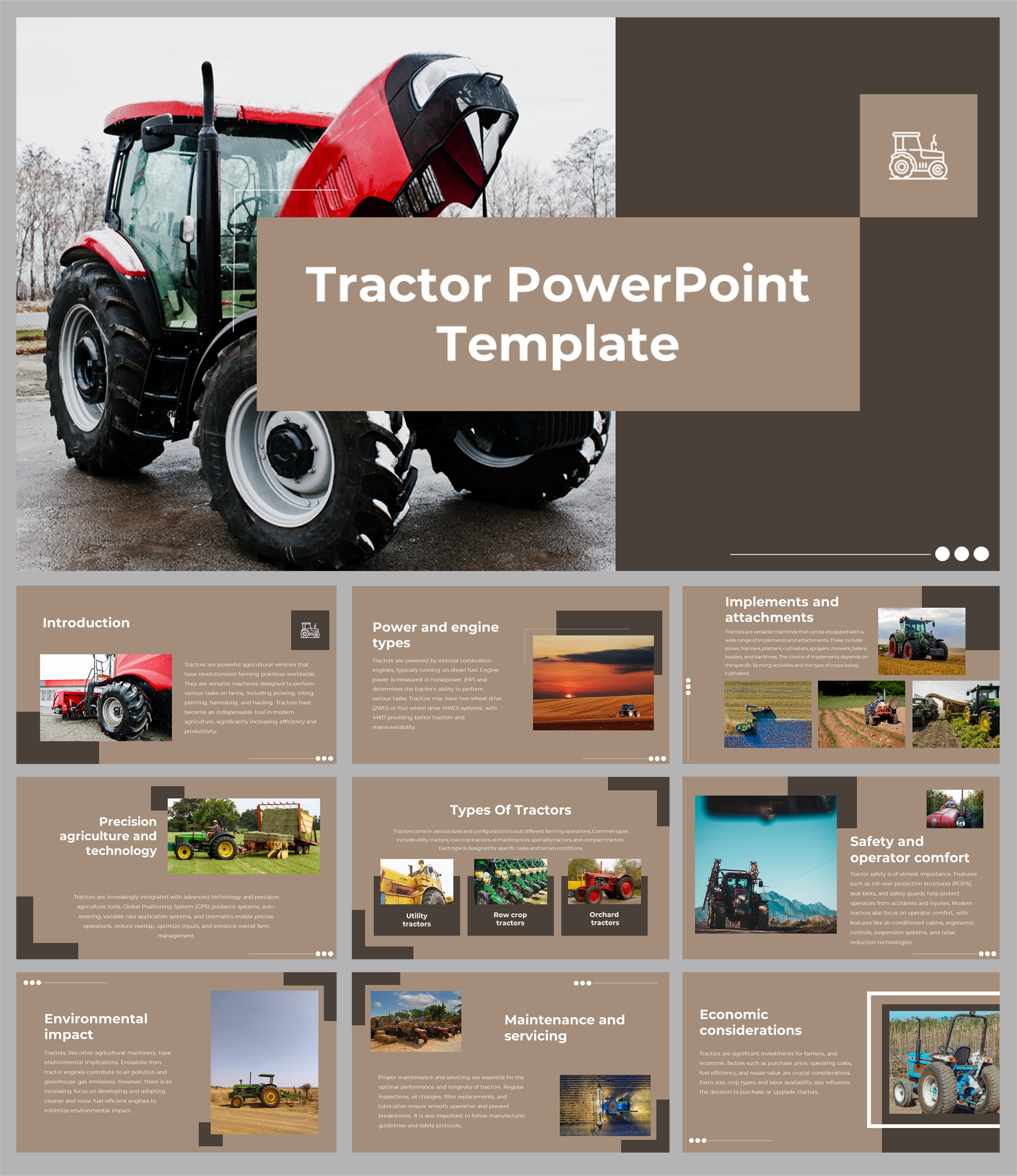 Get Now! Tractor PowerPoint And Google Slides Templates