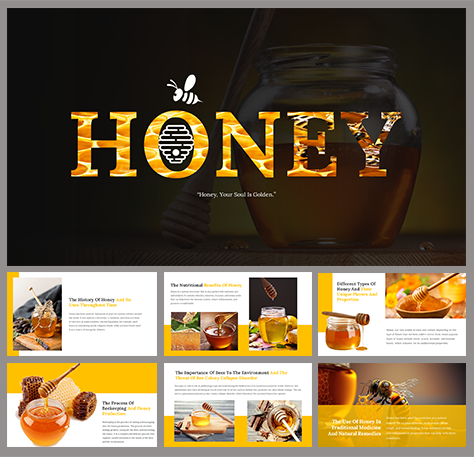 Honey PowerPoint Presentation And Google Slides Themes