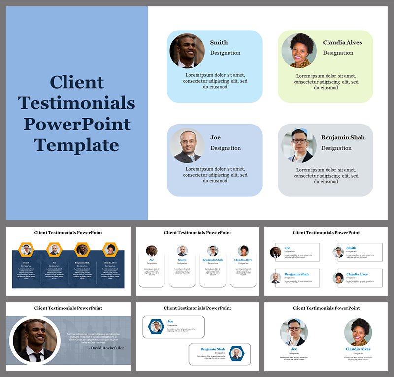 Slide Deck Testimonials PowerPoint Templates and Google Slides