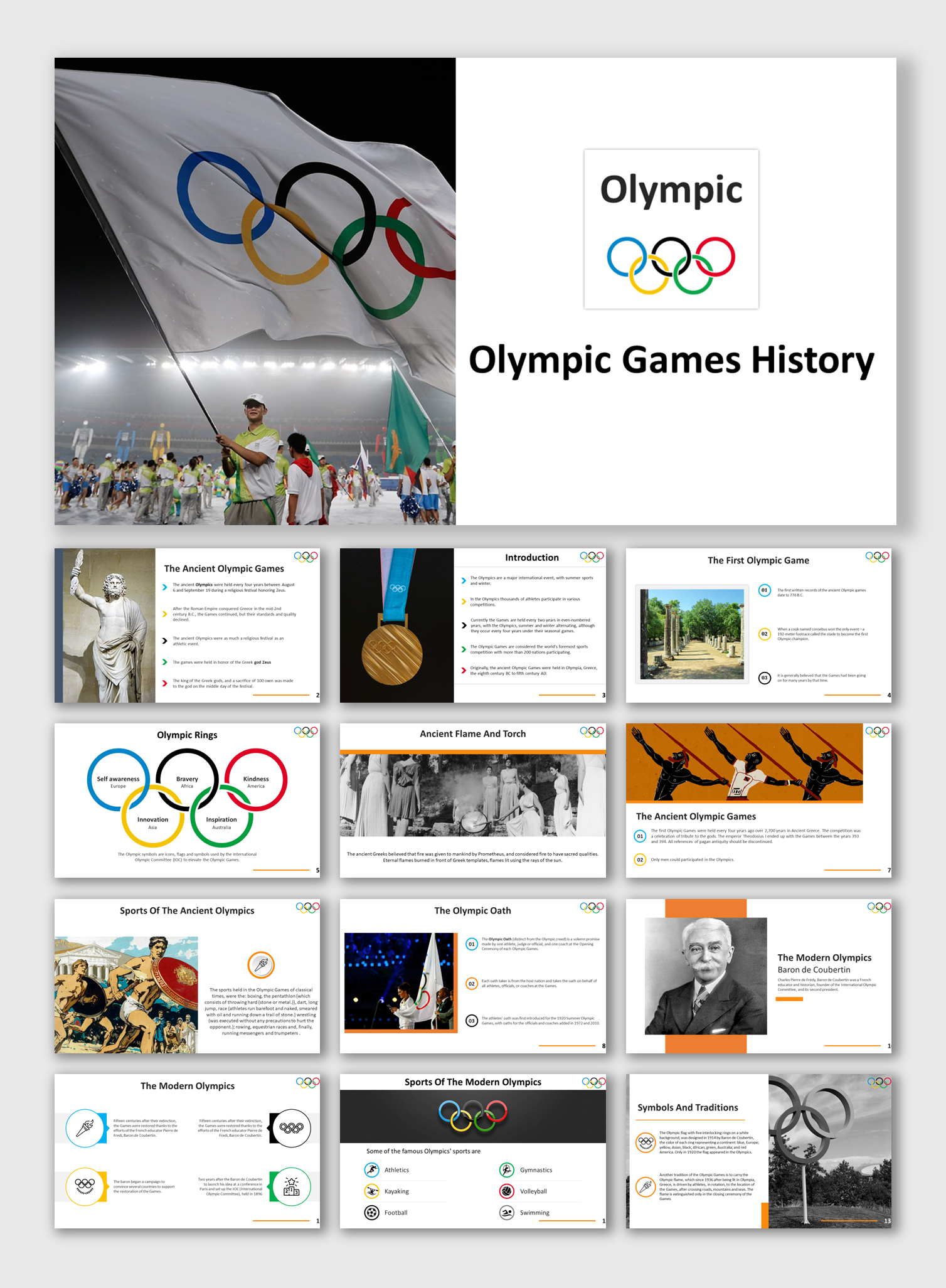 Get History Of Olympic PPT And Google Slides Templates