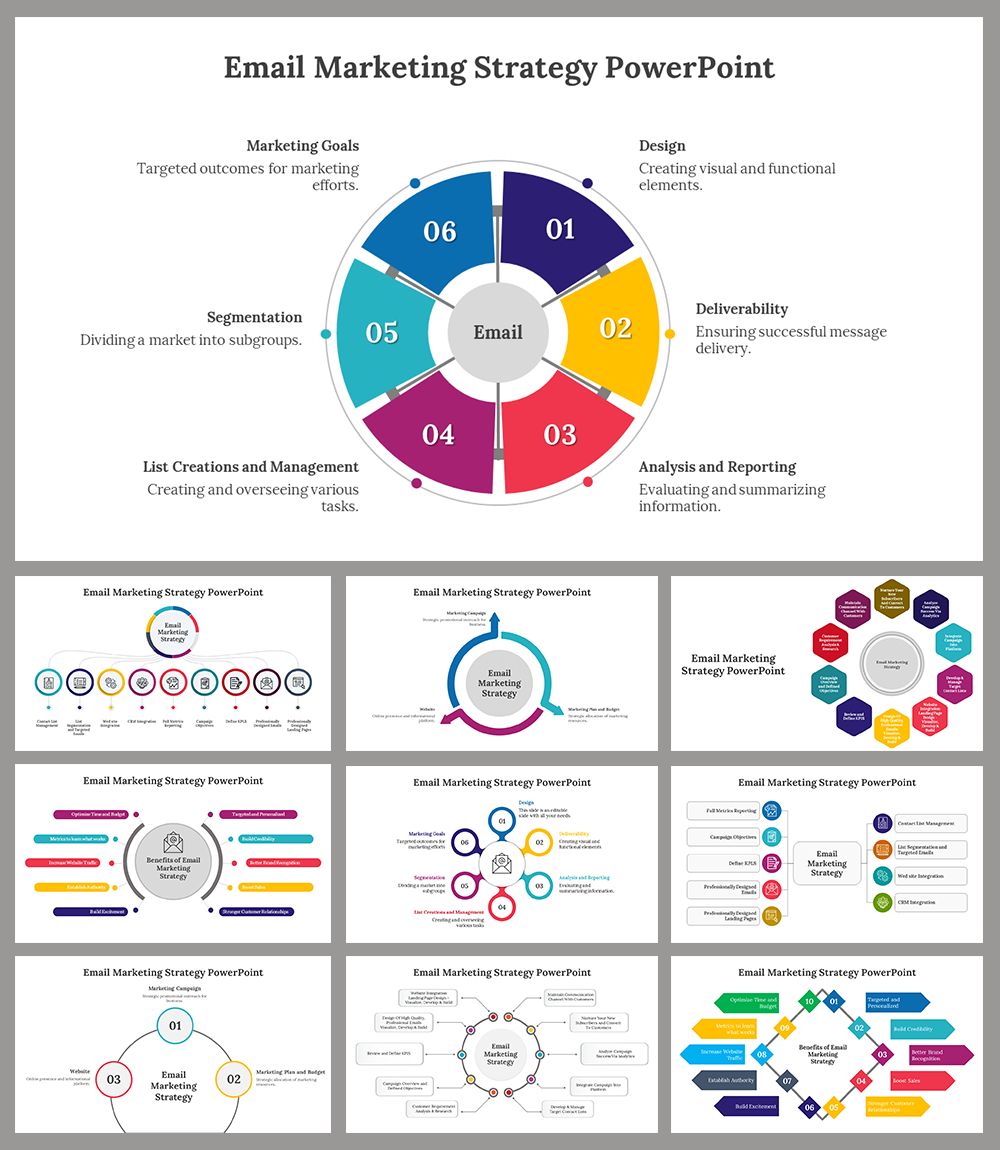 Email Marketing Strategy PowerPoint and Google Slides