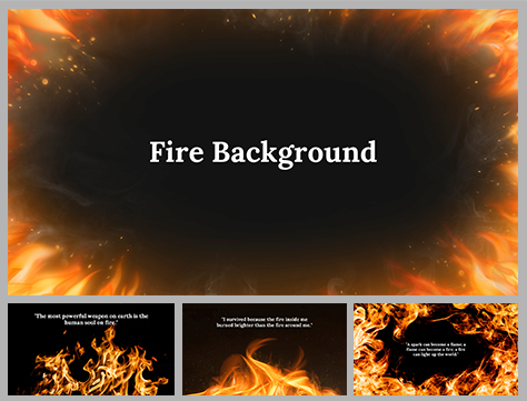 Explosion Presentation Template Free Fire PowerPoint Templates