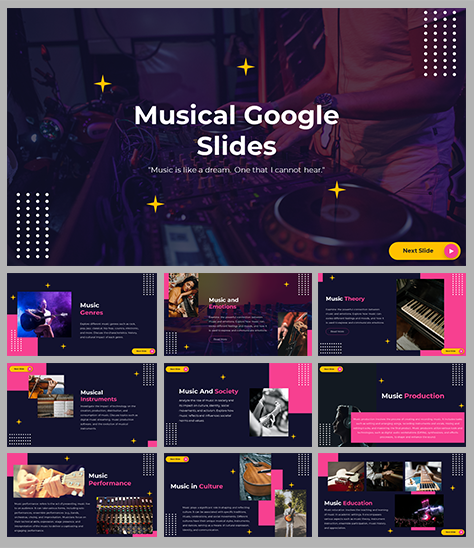 Get Now! Musical PowerPoint And Google Slides Templates