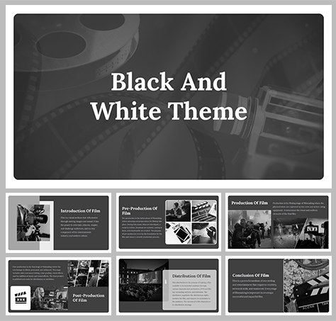 Attractive Black and White Google Slides Themes