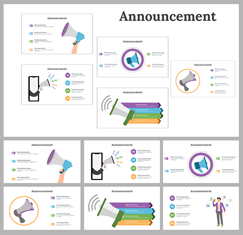 Announcement PPT Presentation And Google Slides Templates