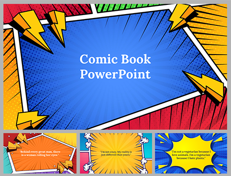 Comic Book PowerPoint Template and Google Slides