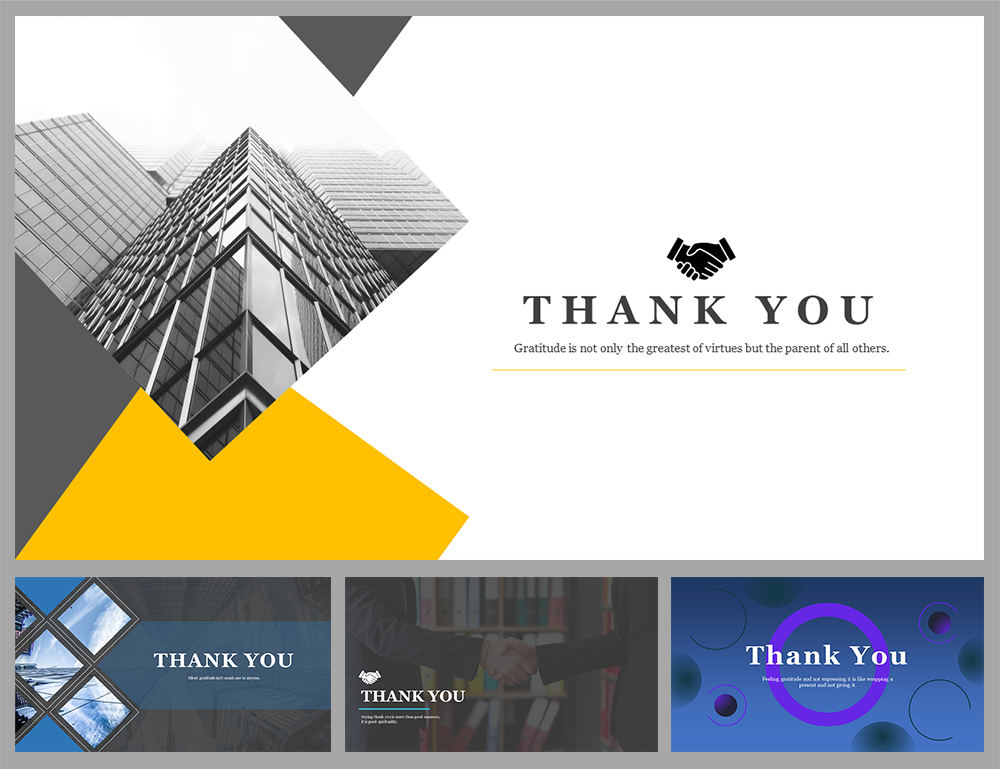 Thank You Page PowerPoint and Google Slides Templates
