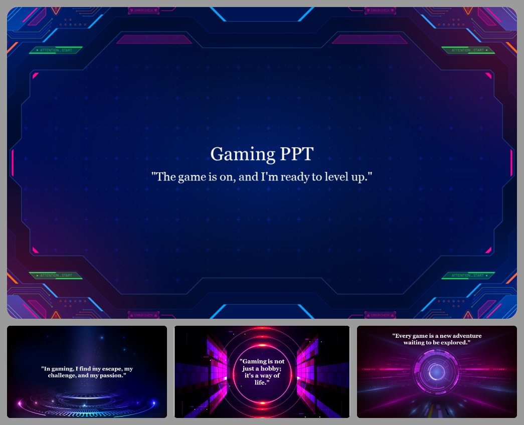 Get Gaming PowerPoint Background And Google Slides Themes