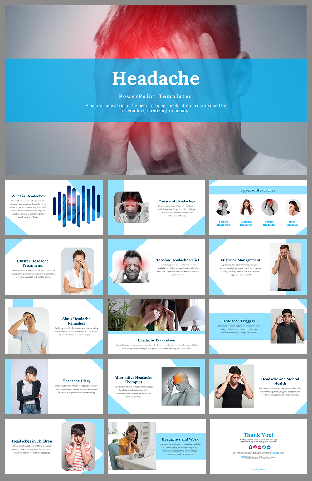 Download Headache PowerPoint and Google Slides Templates