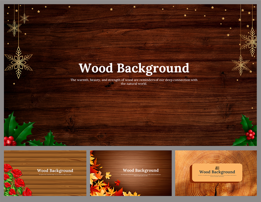 Wood Background PowerPoint and Google Slides Templates