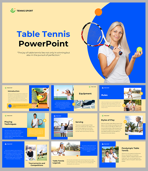 Get Now! Table Tennis PPT And Google Slides Templates
