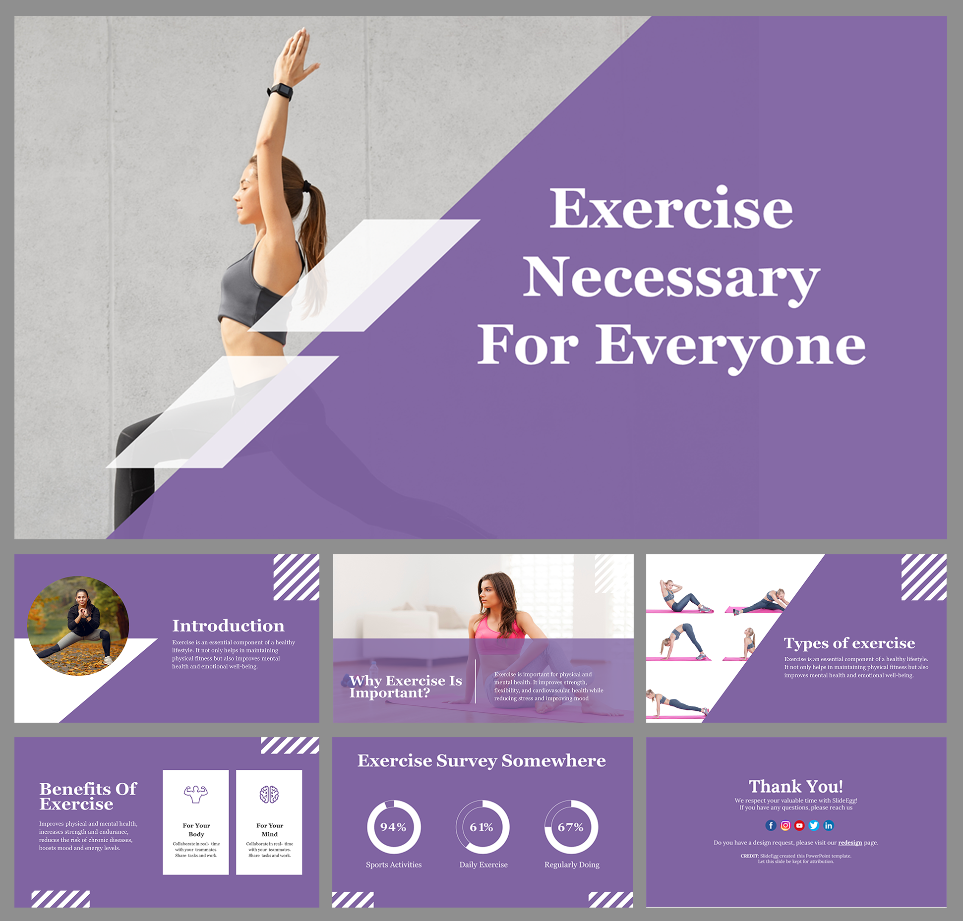 Get Best Exercise PowerPoint Template and Google Slides