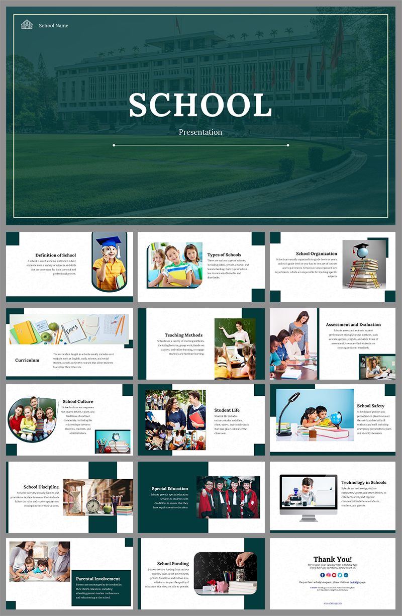 Explore Best School Presentation and Google Slides Templates