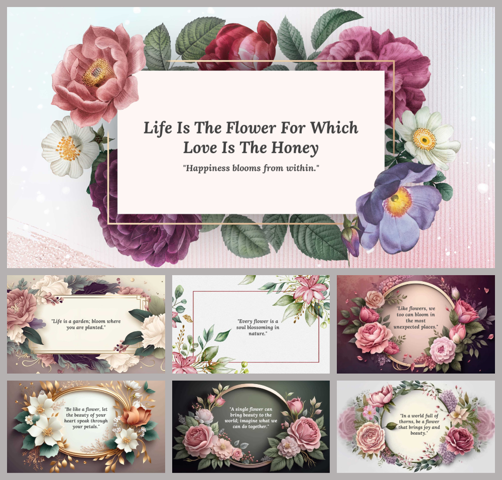 Best Flower Design PPT Presentation And Google Slides Themes