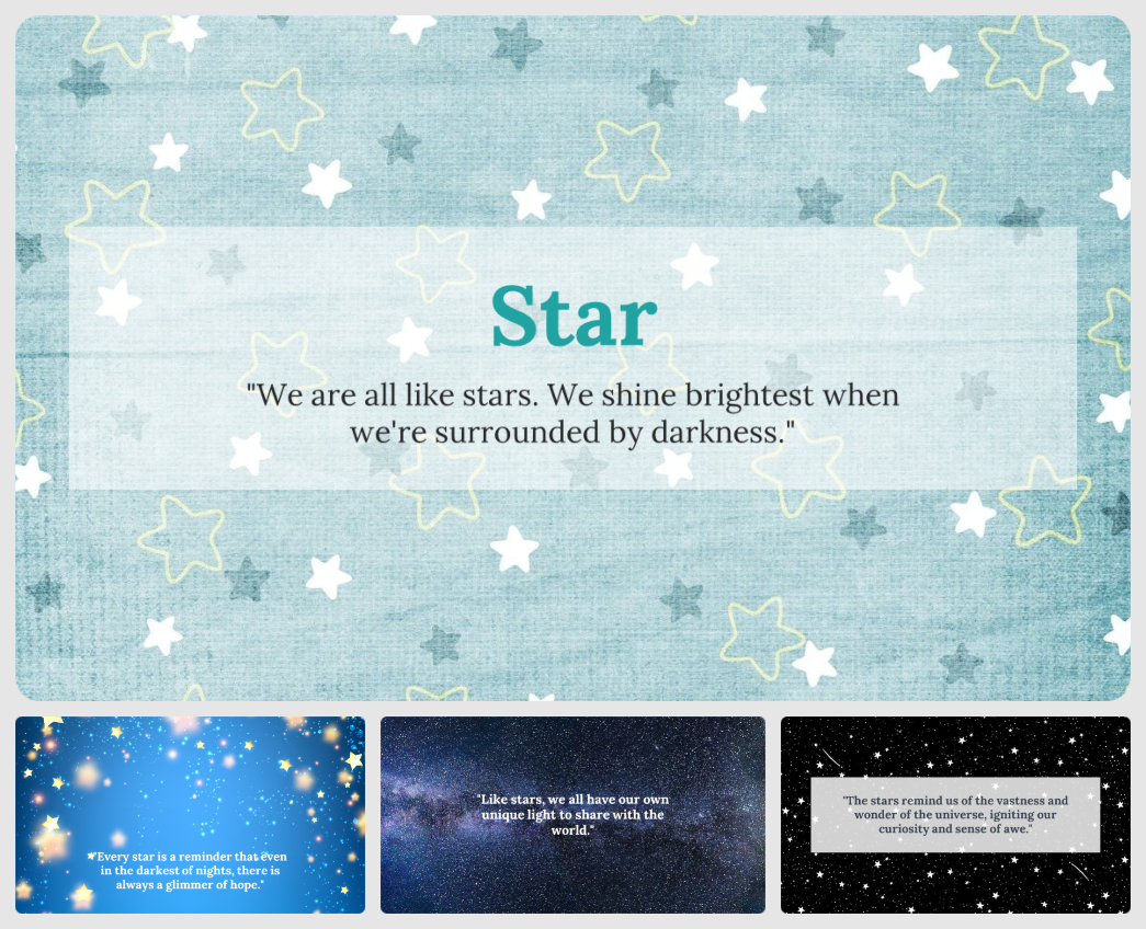 Star Background PowerPoint and Google Slides Templates
