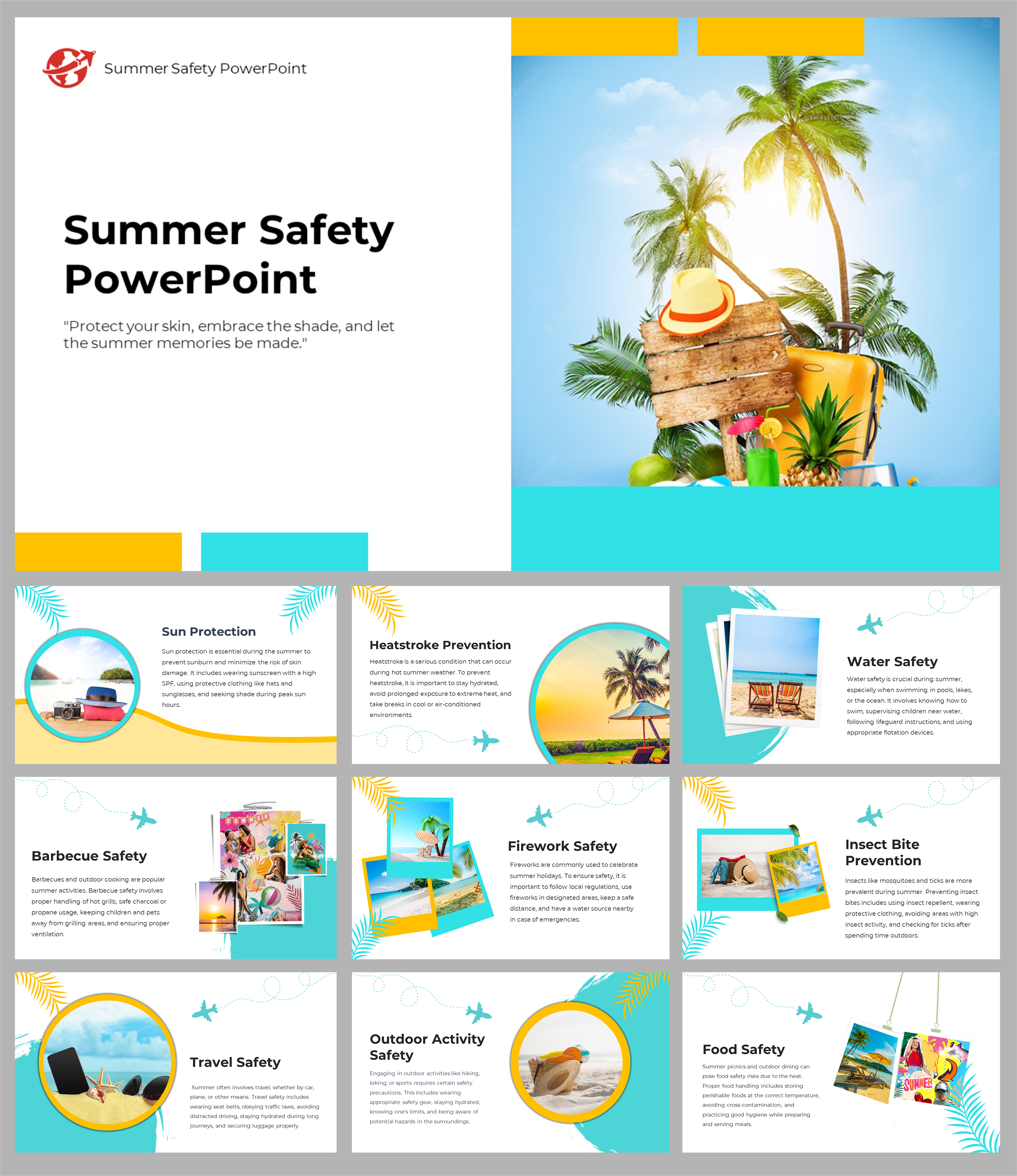 Get Now! Summer Safety PPT And Google Slides Templates