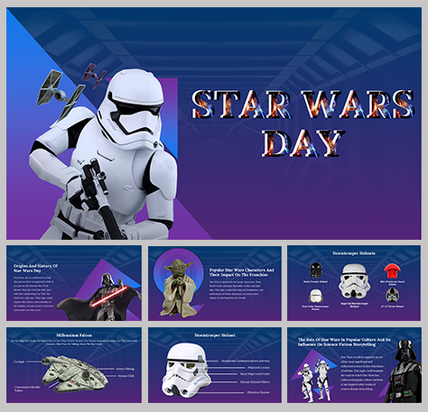 Star Wars Day PPT and Google Slides Templates Slideegg