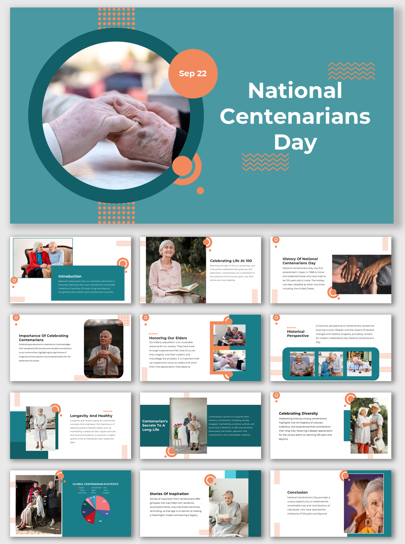 Buy Now! National Centenarians Day PPT And Google Slides