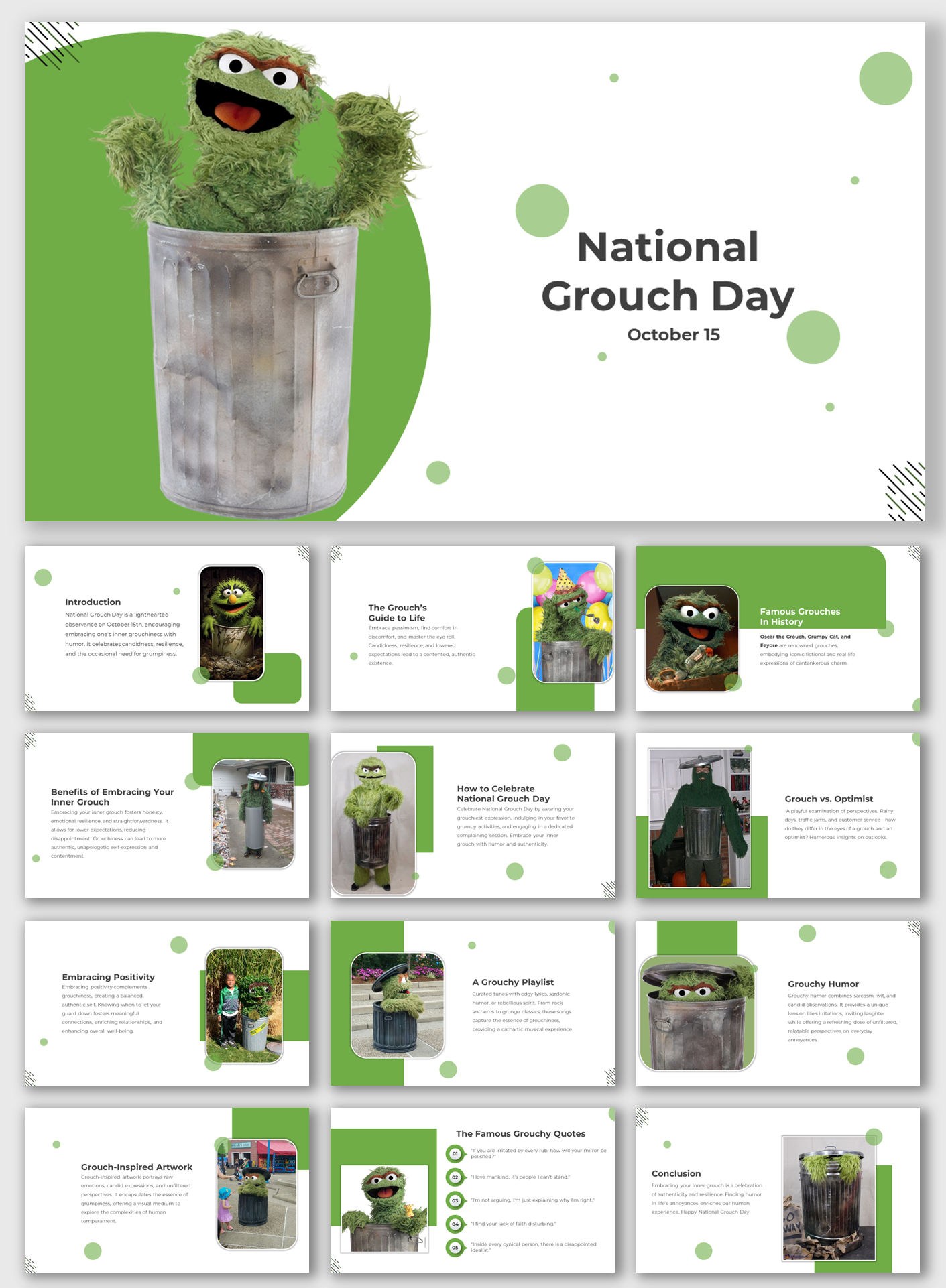 Download The National Grouch Day PPT And Google Slides Theme