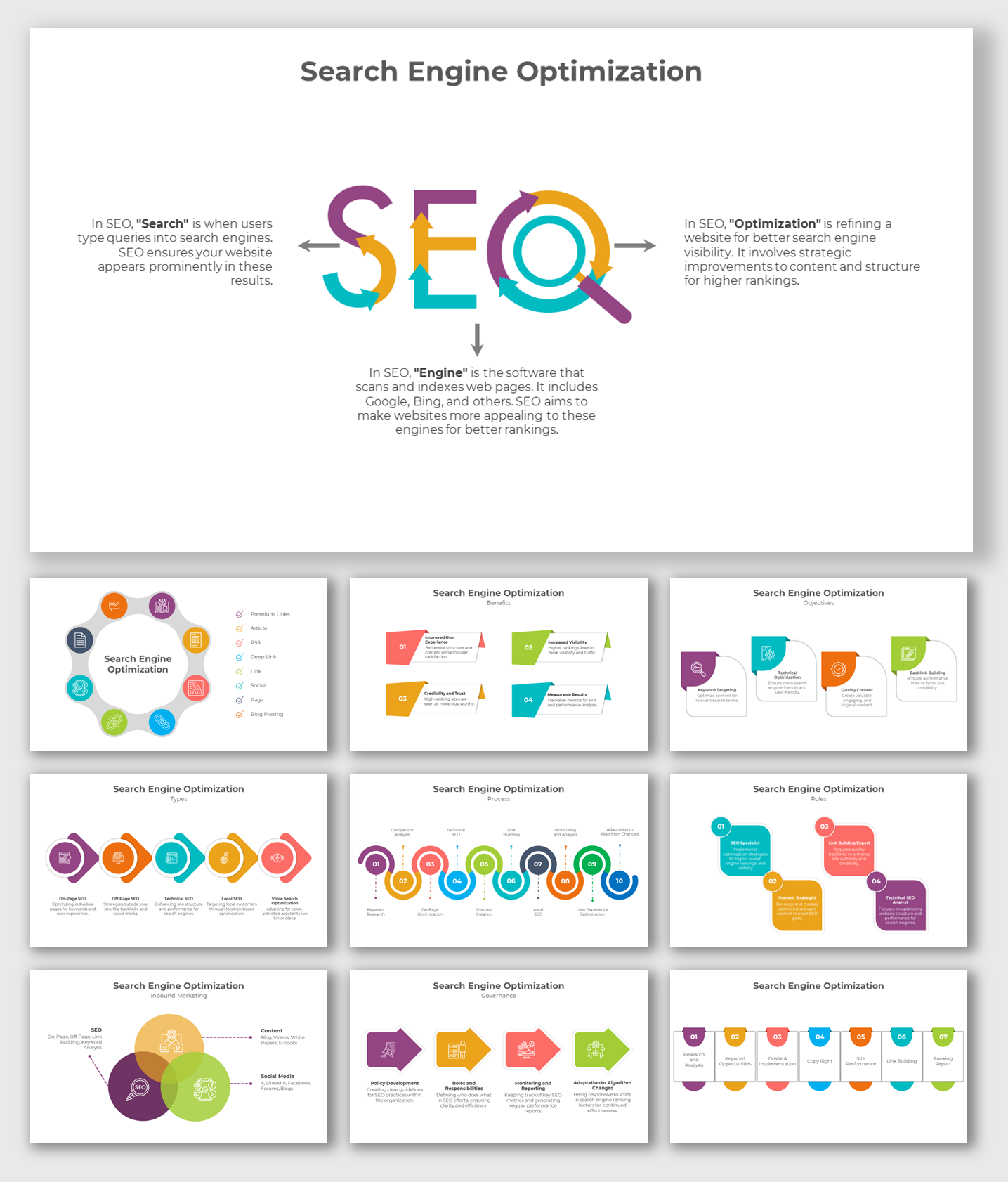 Shop Now! Search Engine Optimization PPT And Google Slides