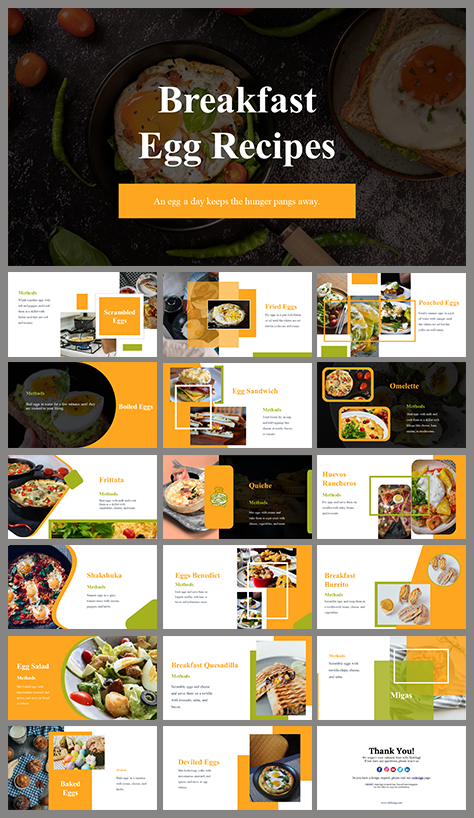 Breakfast Egg Recipes PowerPoint And Google Slides Templates