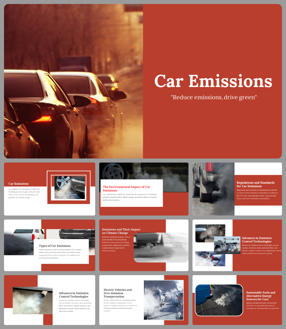 Car Emission PPT Presentation And Google Slides Themes