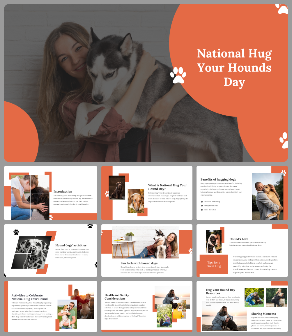 National Hug Your Hounds Day PowerPoint And Google Slides