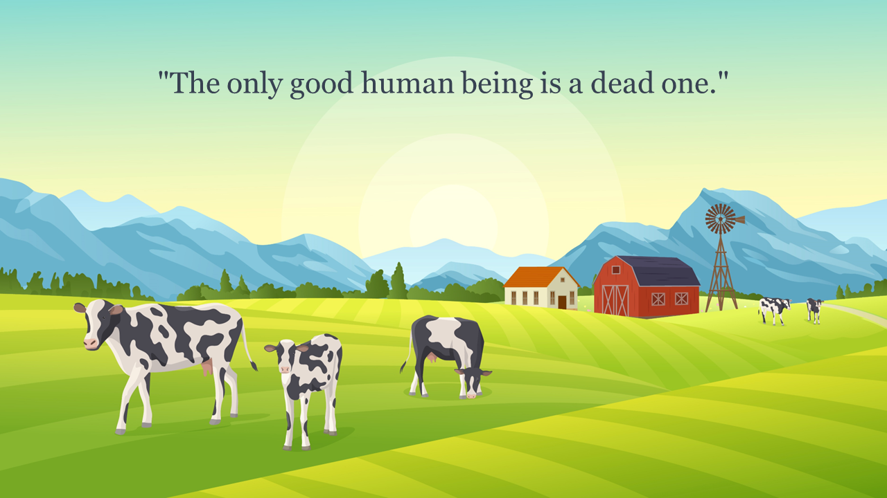 Animal Farm PowerPoint Background And Google Slides Themes