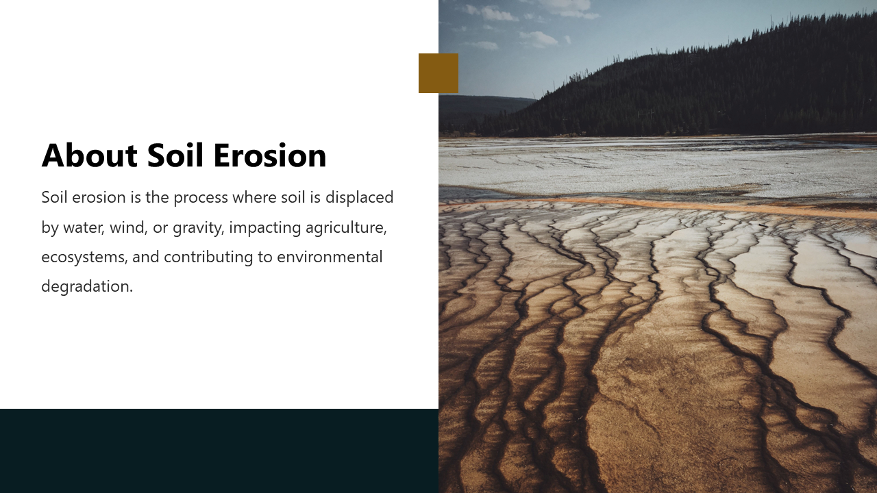 Explore Our Soil Erosion PPT Presentation And Canva Template